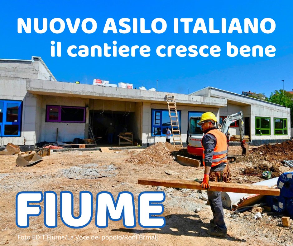 Fiume, cresce molto bene il cantiere del nuovo asilo italiano – Europa ...